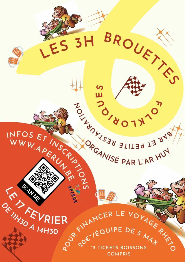 Les 3h brouettes des rhétos de l’AR Huy – 🍷Aperun🥂